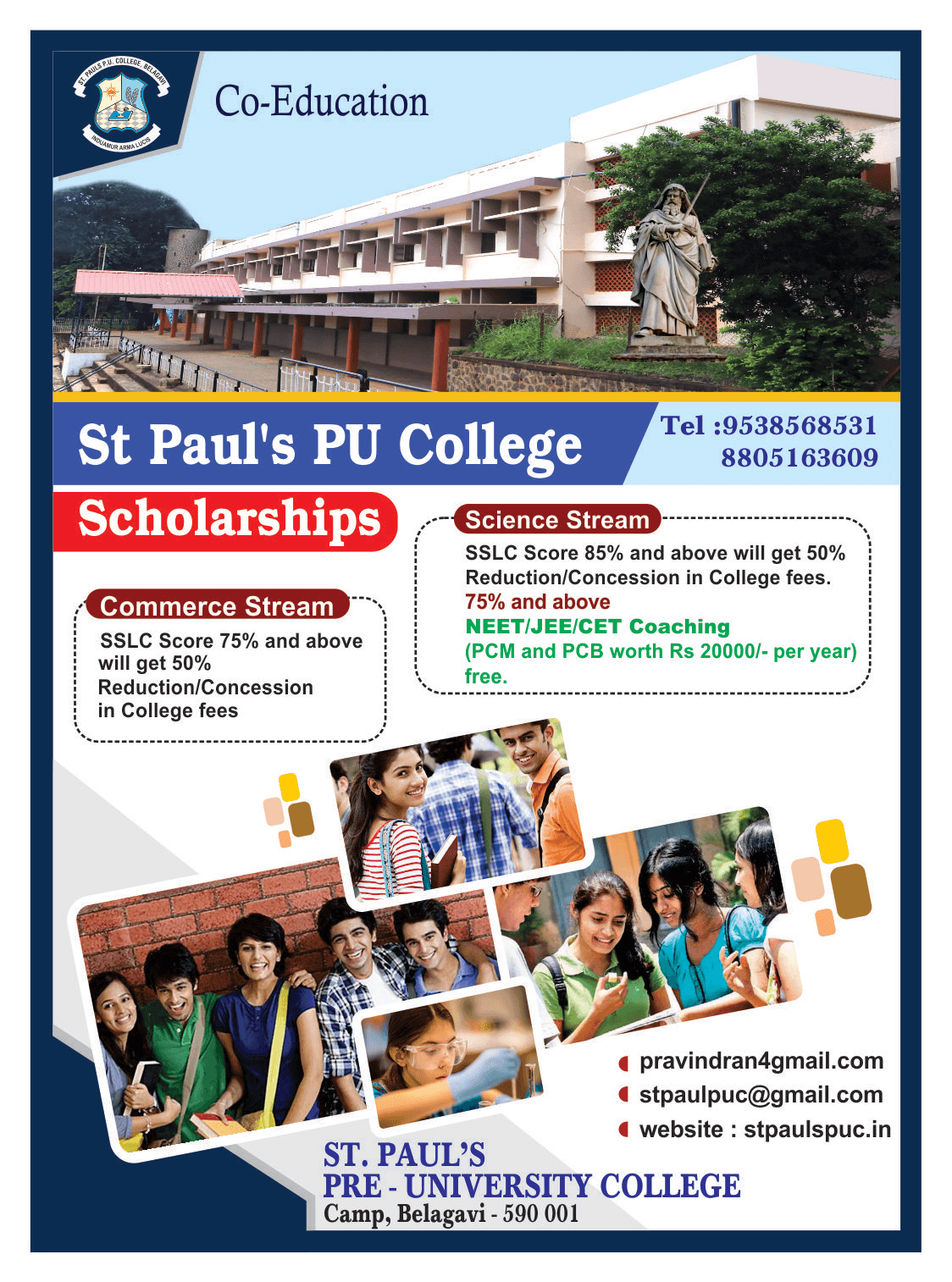 St Pauls PUC, Belgaum